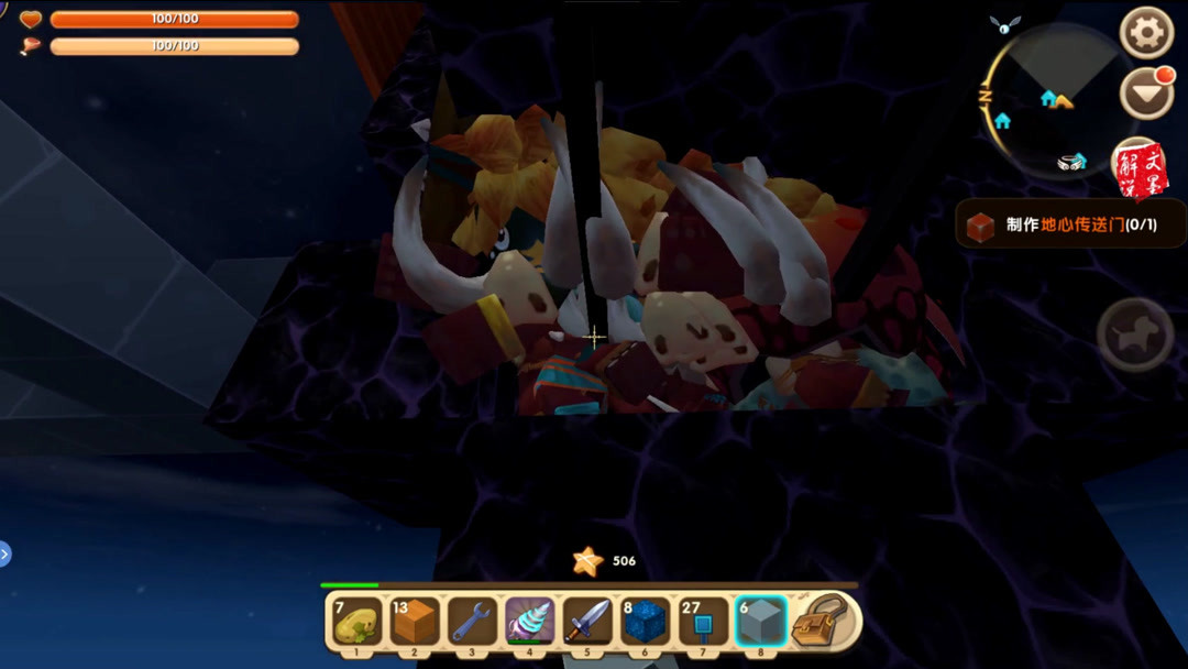 迷你世界纯生存地图 完成全自动刷怪塔 文墨不满意