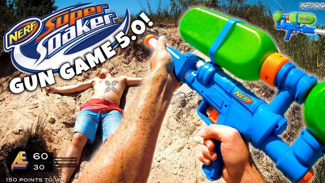 真人CS:沙滩水枪狙击战