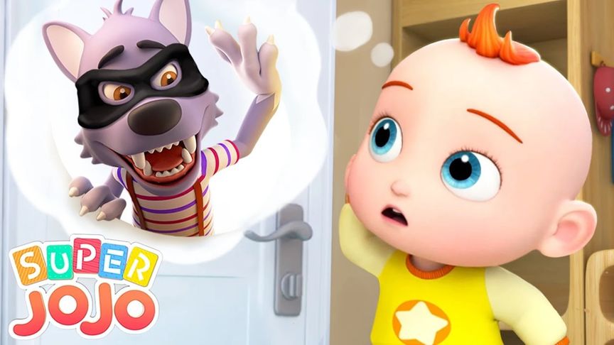 宝宝不知道有人敲门该怎么办?看动画引导孩子千万不给陌生人开门