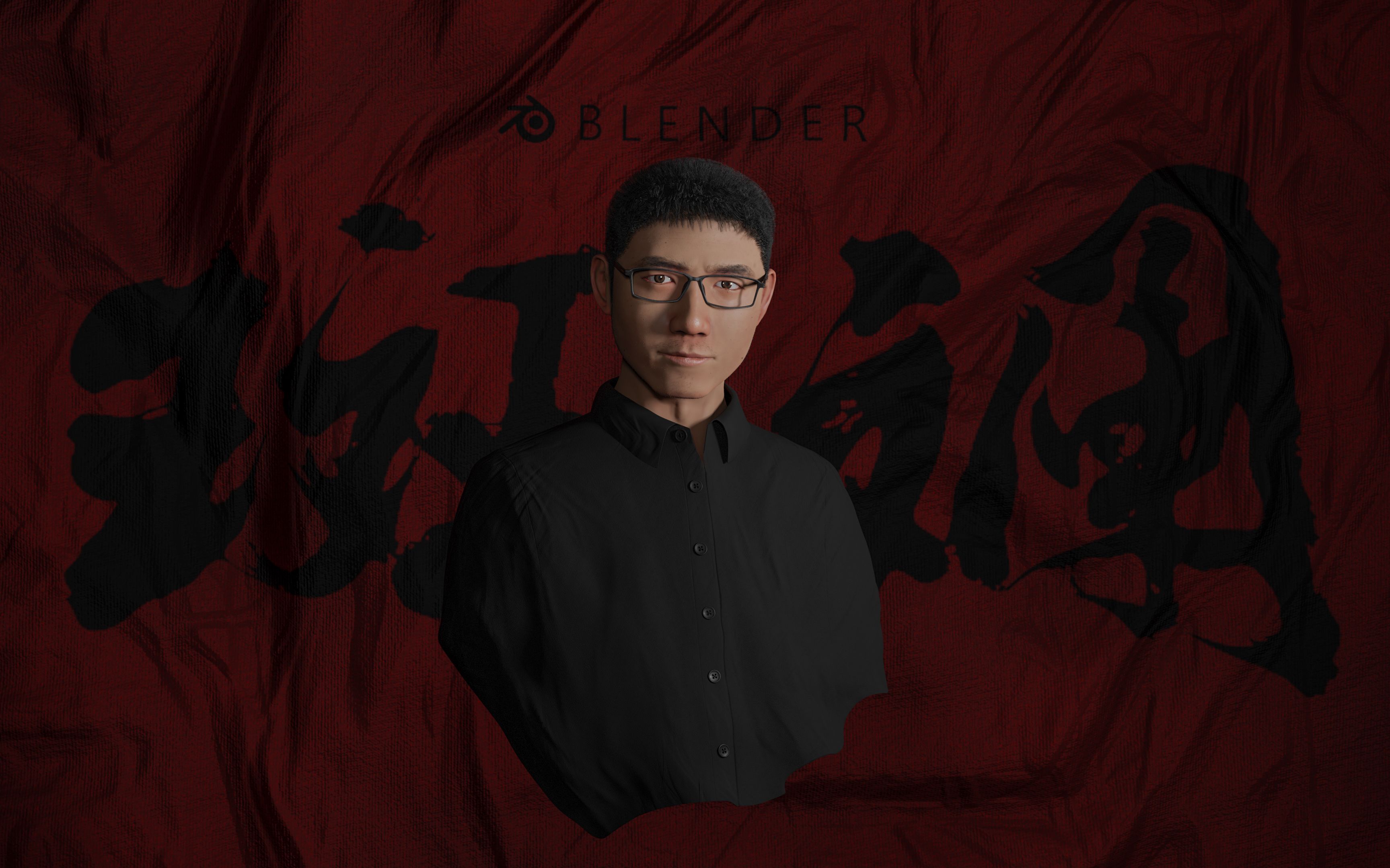 【BLENDER】雕刻渲染写实自塑像