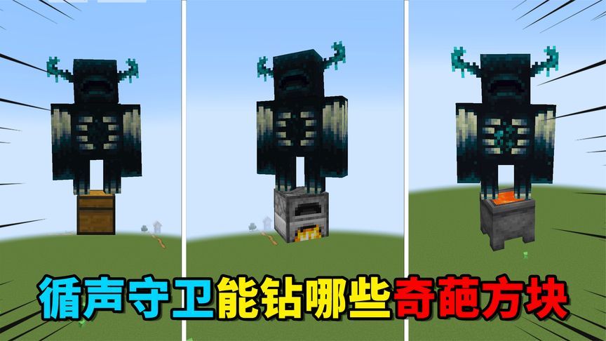 我的世界:循声守卫真的什么都能钻吗?