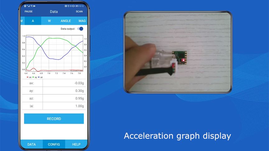 维特智能九轴加速度计角度传感器WT901 APP使用教程