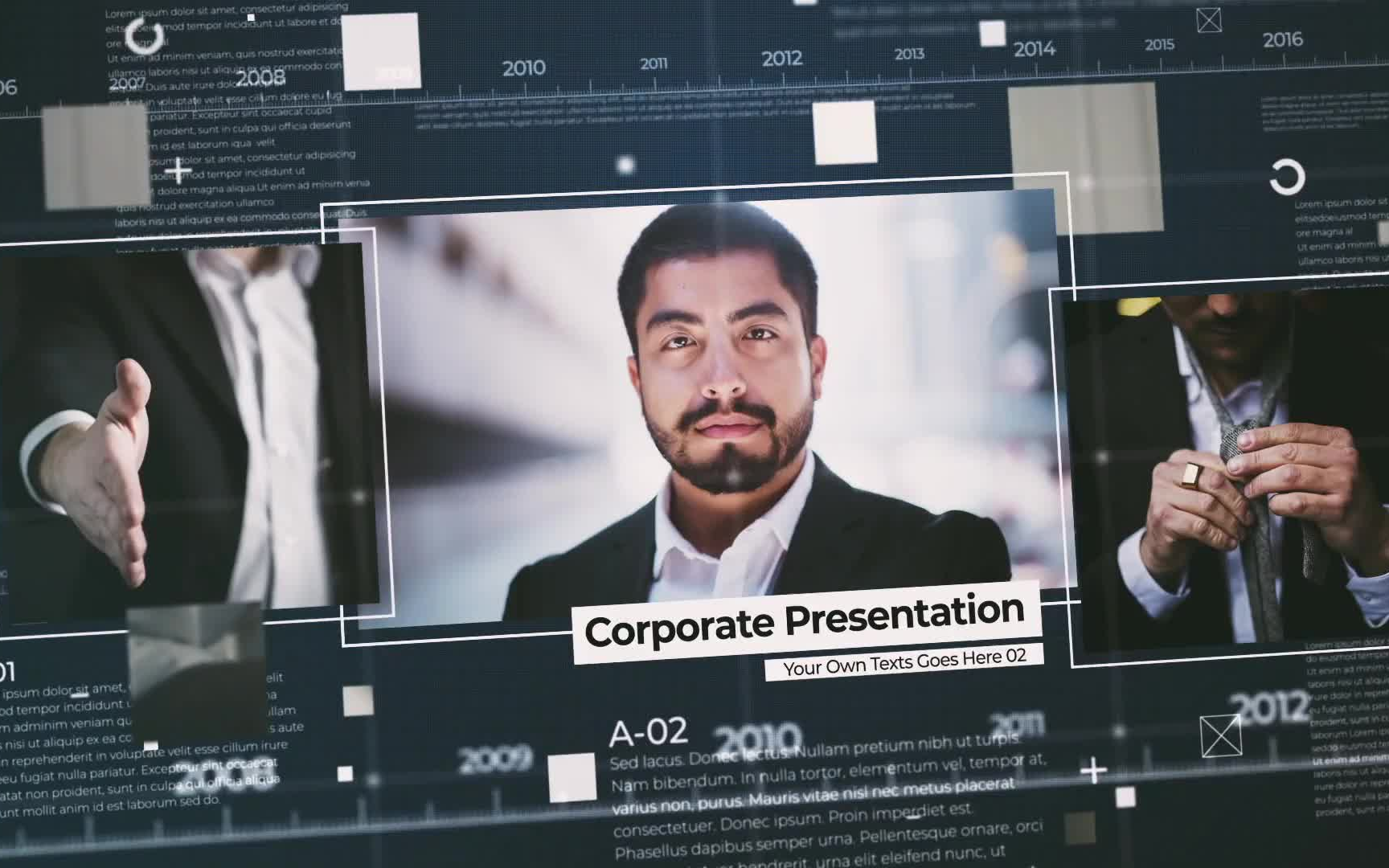 AE模板-时间线公司发展历程企业公司商务团队人物介绍产品介绍教育...