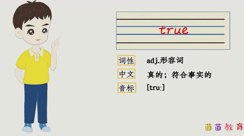 七年级下册英语unit3英语单词自然拼读:true