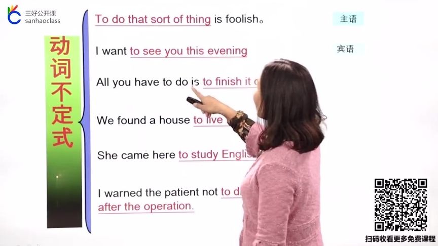 三好公开课:非谓语动词之不定式做主语的3类用法