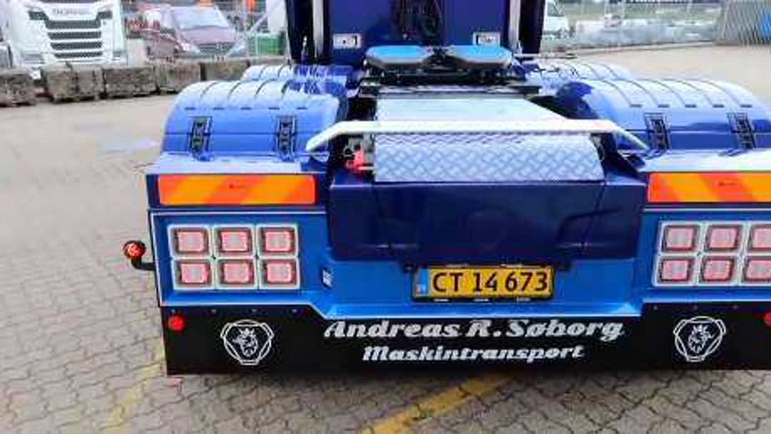 斯堪尼亚卡车这配置还是第一次见