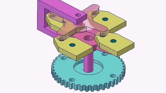 机械原理动画59#视觉艺术 #三维建模 #解压 #减压 #自动化