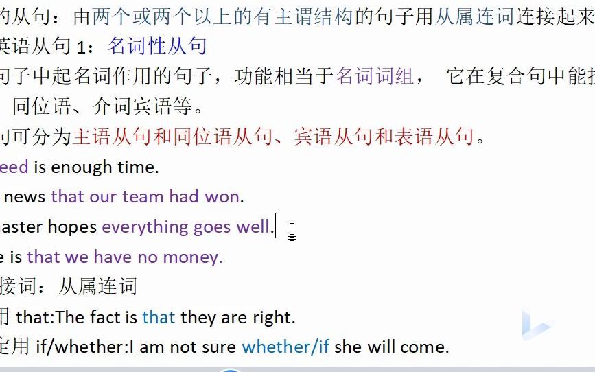 玩转英语从句1名词性从句的主语从句同位语从句宾语从句表语从句