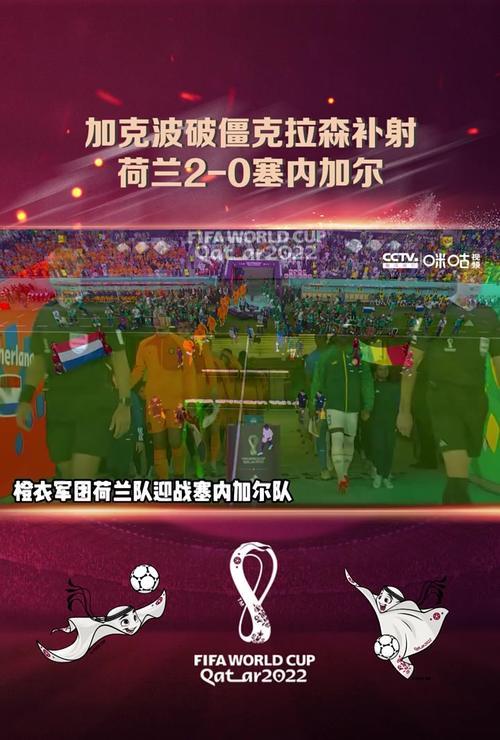 加克波破僵克拉森补射,荷兰2-0塞内加尔#卡塔尔世界杯 #荷兰队 #足球