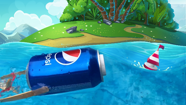 科学小实验:用易拉罐和橡皮筋自制的小船,方法简单又美观