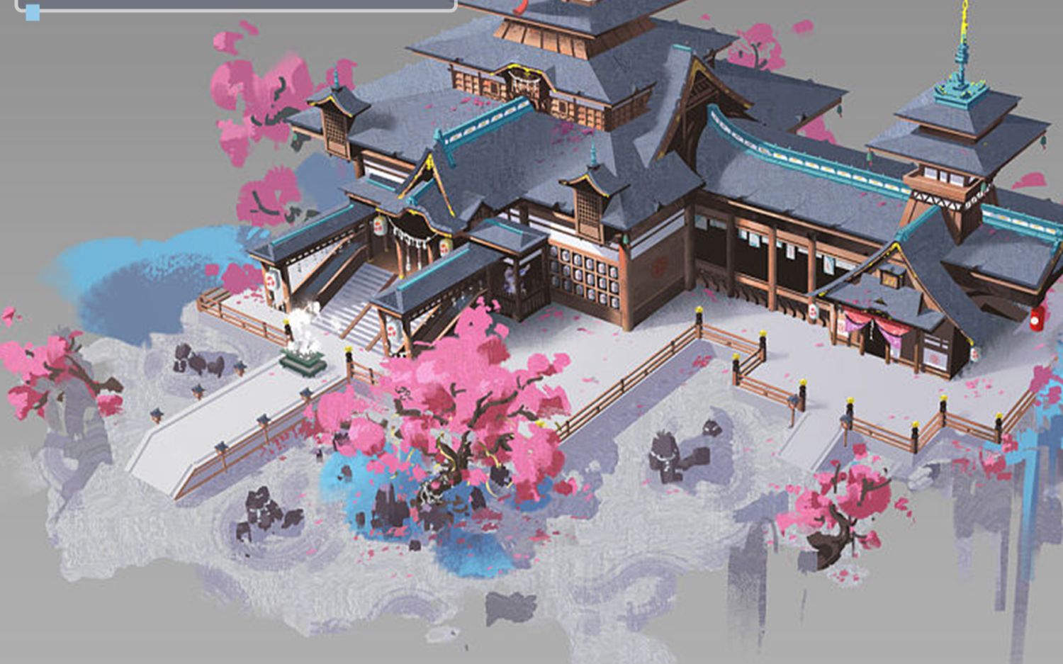 【Maya场景建模】三小时制作大型古风场景案例演示,次世代古建筑...