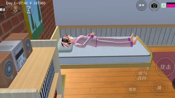 樱花校园模拟器:小西破天荒地做个乖乖女,第一次去樱花学校上学