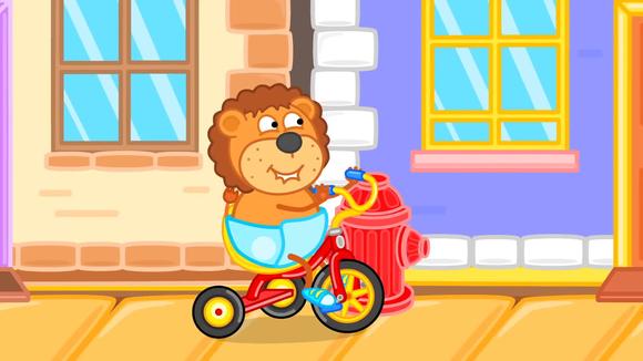 狮子宝宝的三轮车#儿童 #早教 #动画片 #小狮子一家