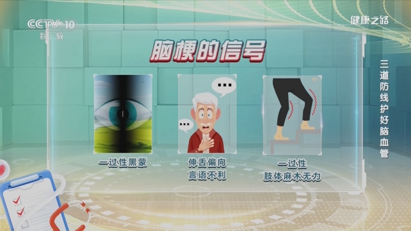 [健康之路]三道防线护好脑血管 发现颈动脉斑块 要预防脑梗