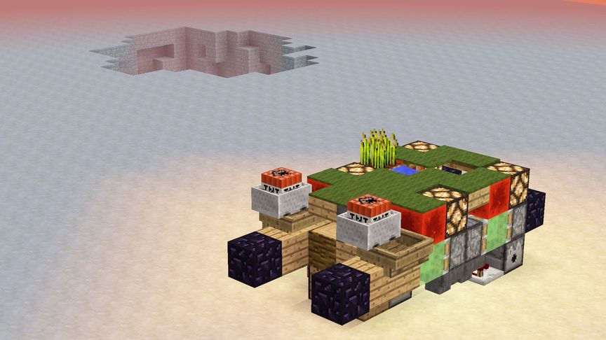 我的世界:会移动的2X8口袋小房子,萌化了