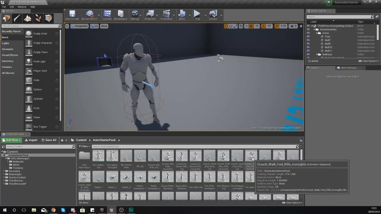 [英文无字幕] UE4 - Unreal Engine 4 Animation Tutorial Series