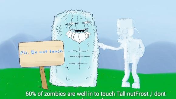 植物大战僵尸无敌版:坚果地刺进化冰坚果冻晕铁桶僵尸游戏