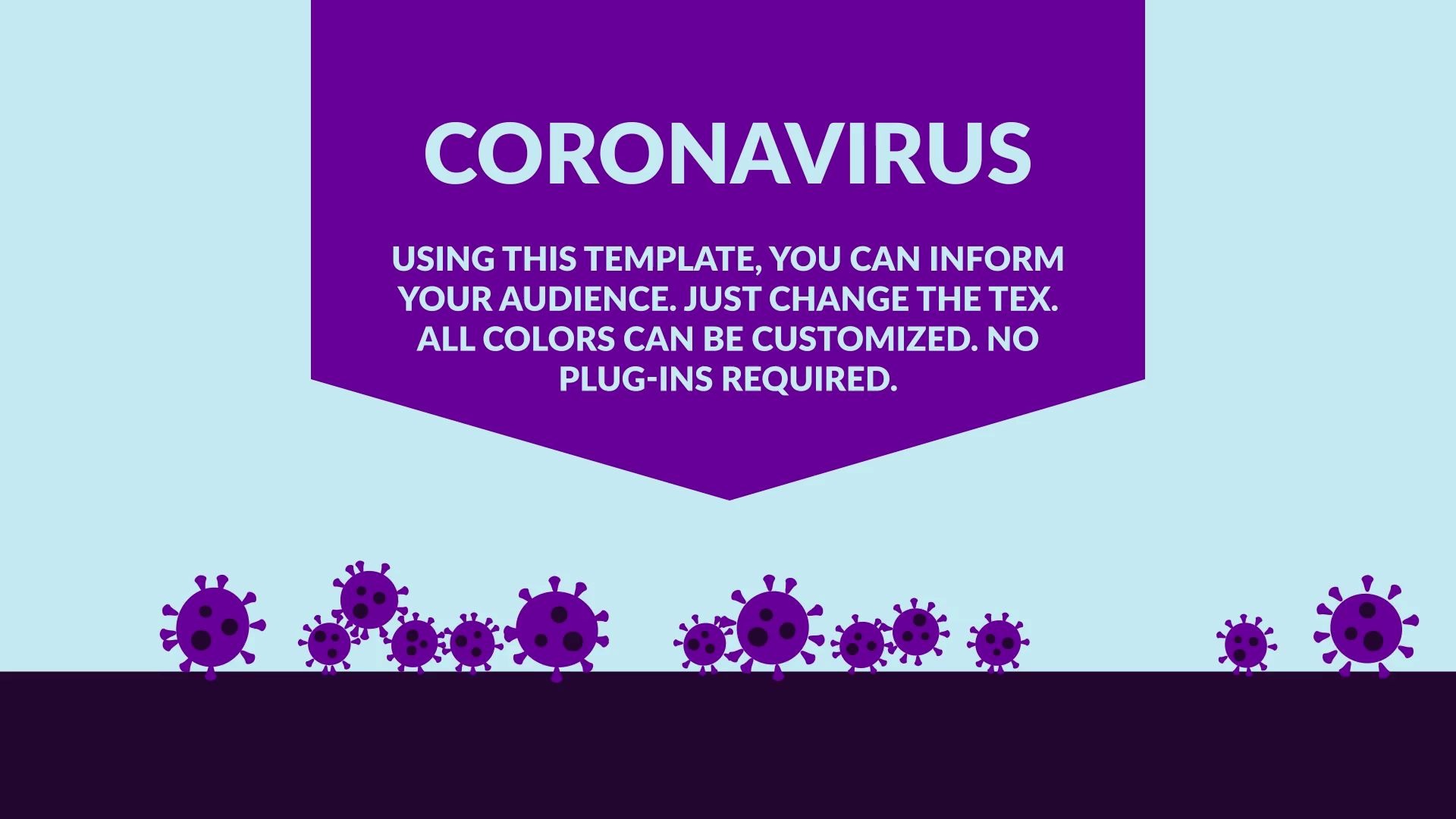 AE模板-卡通冠状病毒介绍