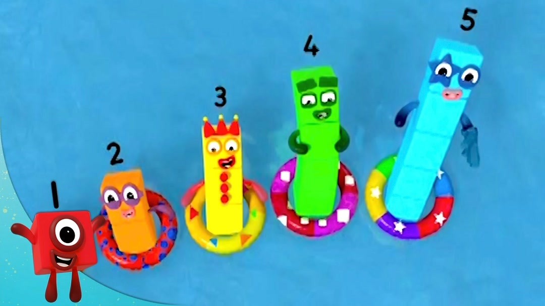 数字方块精彩动画:神奇数字小方块变成火箭!