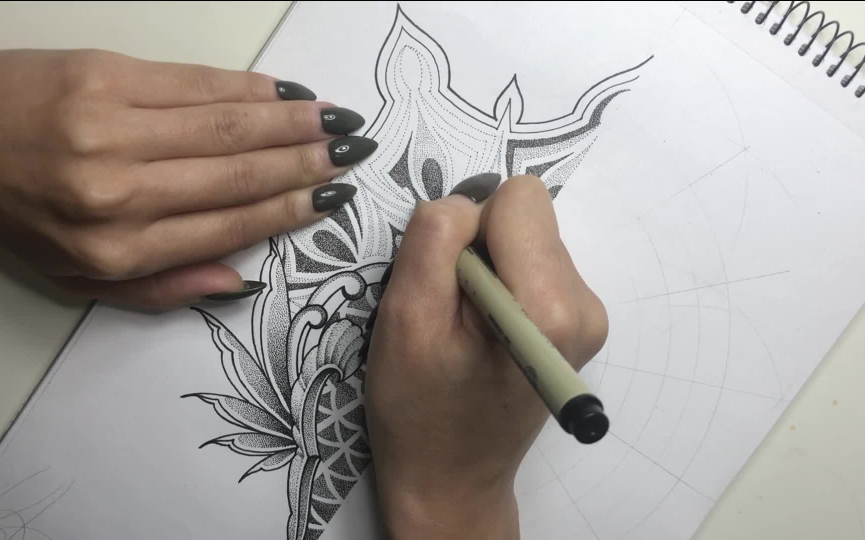 【凡子】针管笔手绘#3/纹身手稿/点刺/不是教程/纯粹分享
