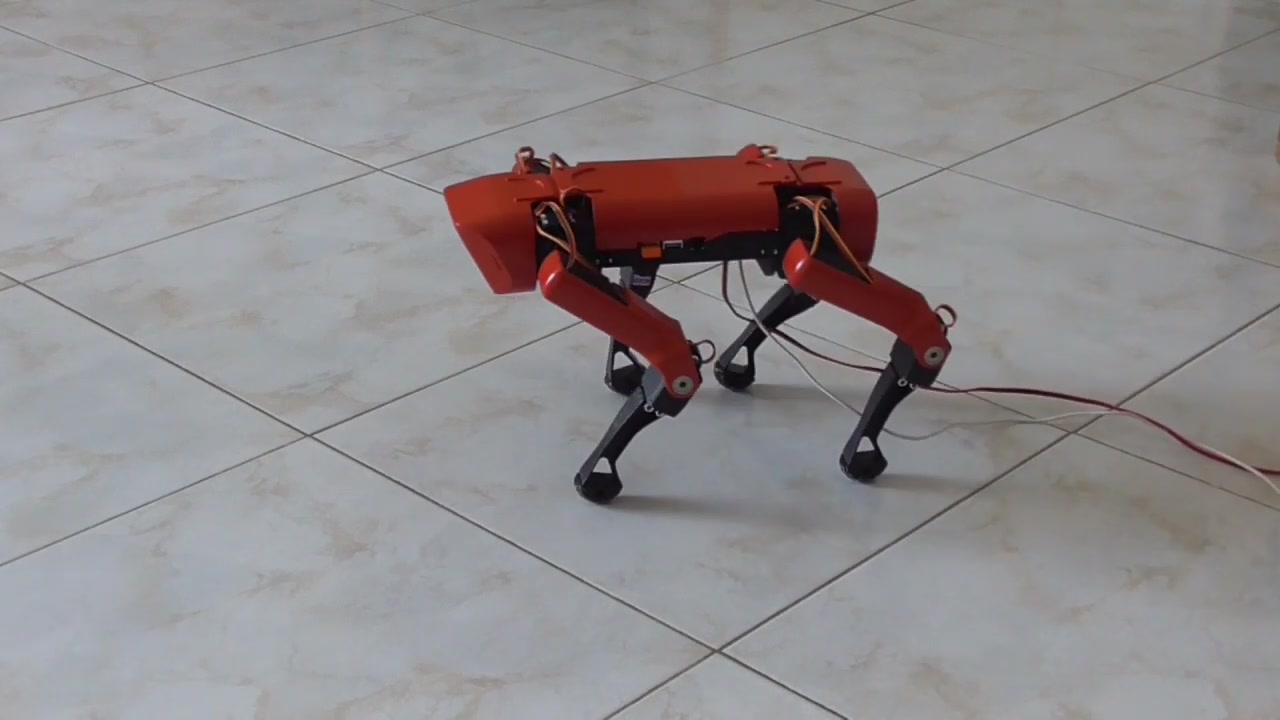 跟国外大神一起学仿生波士顿四足机器狗,12自由度,硬件软件持续更新6...