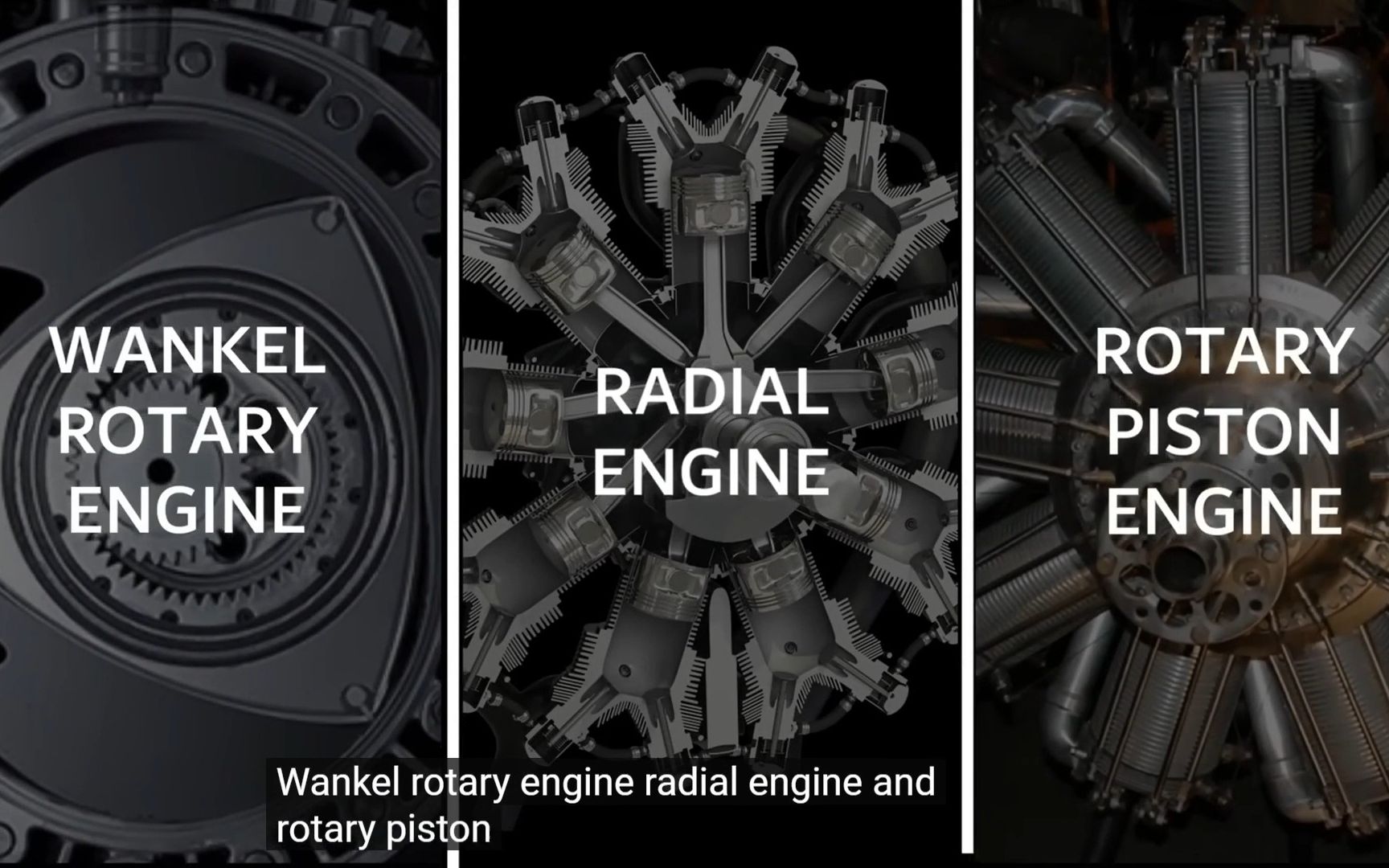 汪克尔转子vs径向活塞vs旋转活塞发动机对比