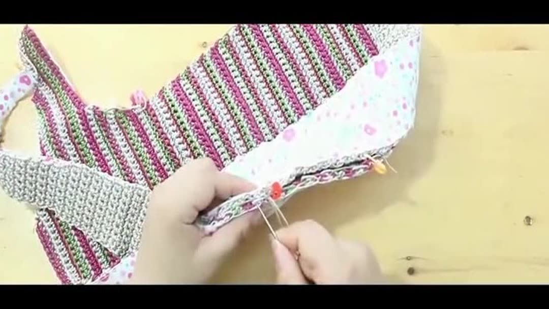 DIY手工钩针编织包包 钩包包教程