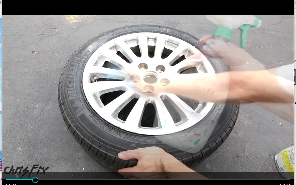 修复刮花的合金轮毂【老司机会修车】