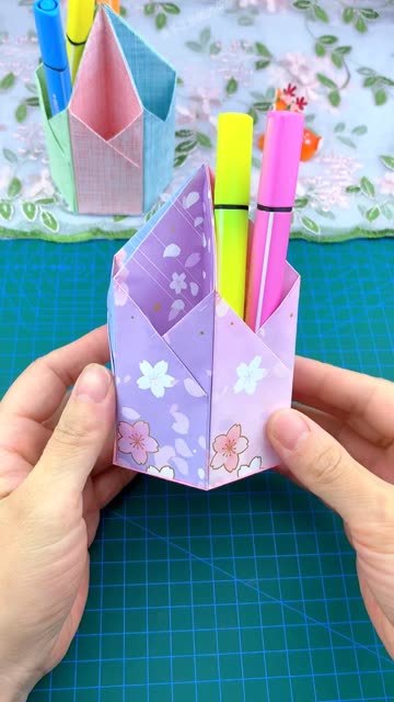 这样简单又实用的笔筒你学会了吗?