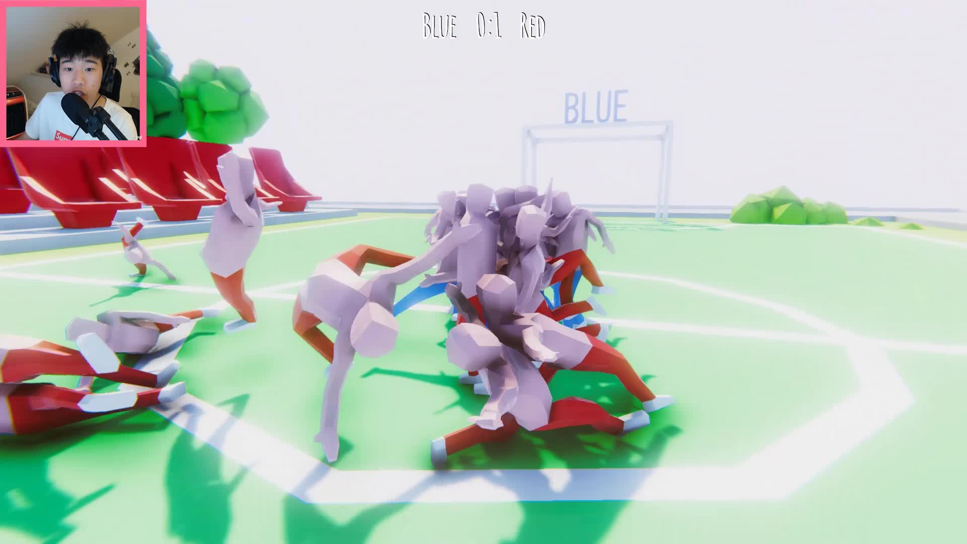 小飞象解说 爆笑足球模拟器 小区友谊赛!摔倒后再也没爬起来!