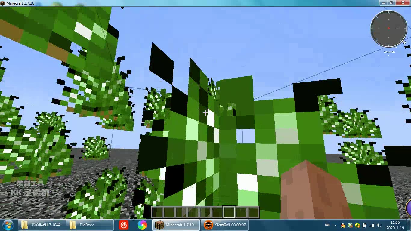 我的世界上帝居然被一棵草杀死了