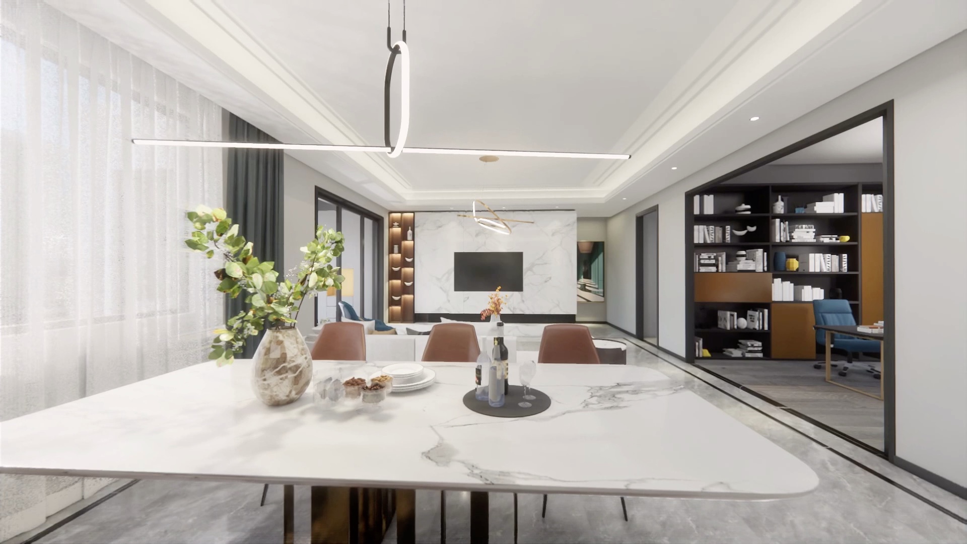 SU+Enscape 客厅动画