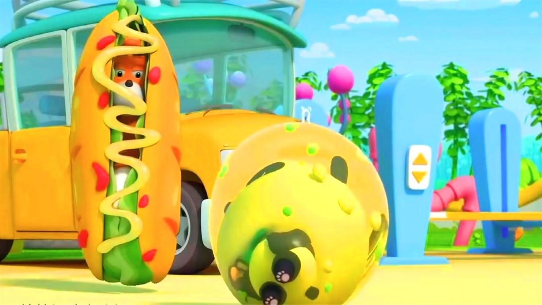 宝宝巴士动画第1季:道哥变成热狗了,快来救救他!