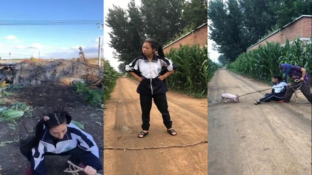 爆笑农村囧事:农村小姐姐模仿母鸡孵小鸡,真是搞笑!