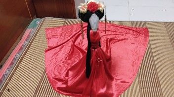 #手工大师赛#塑料袋废物利用变身华丽玩偶(PS:后有成果展示)