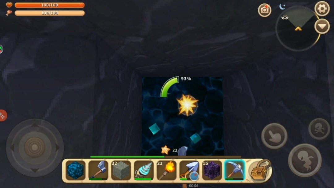 迷你世界钻进去挖电石矿