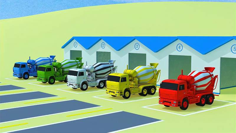 幼儿启蒙动画,认识玩具工程车的颜色,亲子趣味治愈系动画