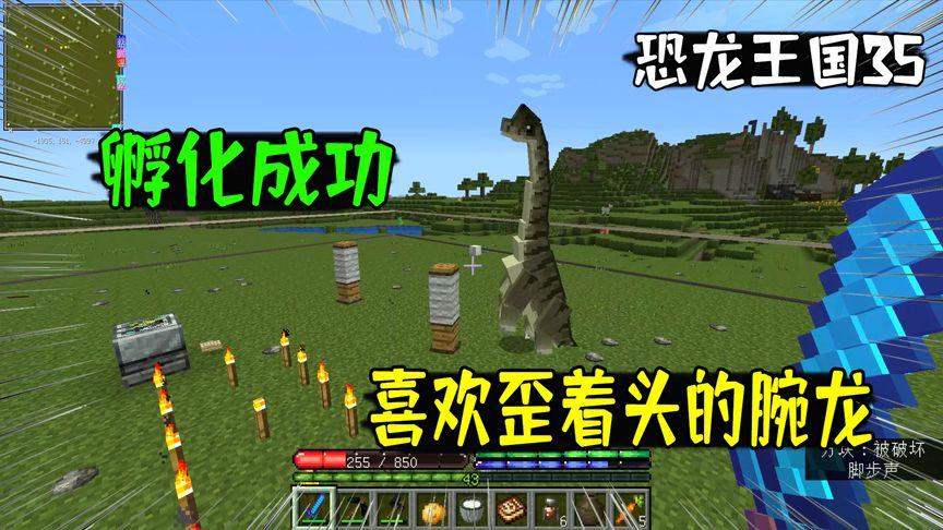 我的世界恐龙:孵出了两只小恐龙,比小蝙蝠还小,叫声都超级萌