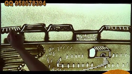 青海宁聚力沙画 西宁高端房地产盛会沙画