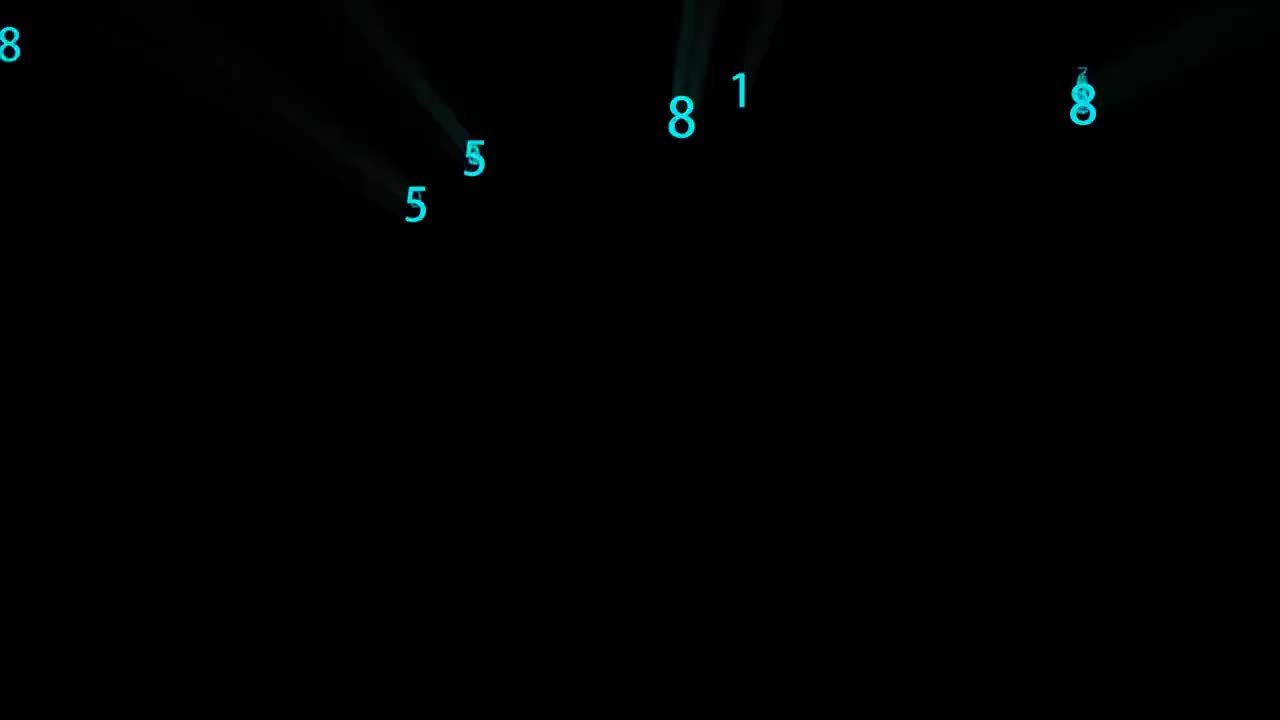 粒子数字#影视后期 #ae #动态设计 #素材 #代码