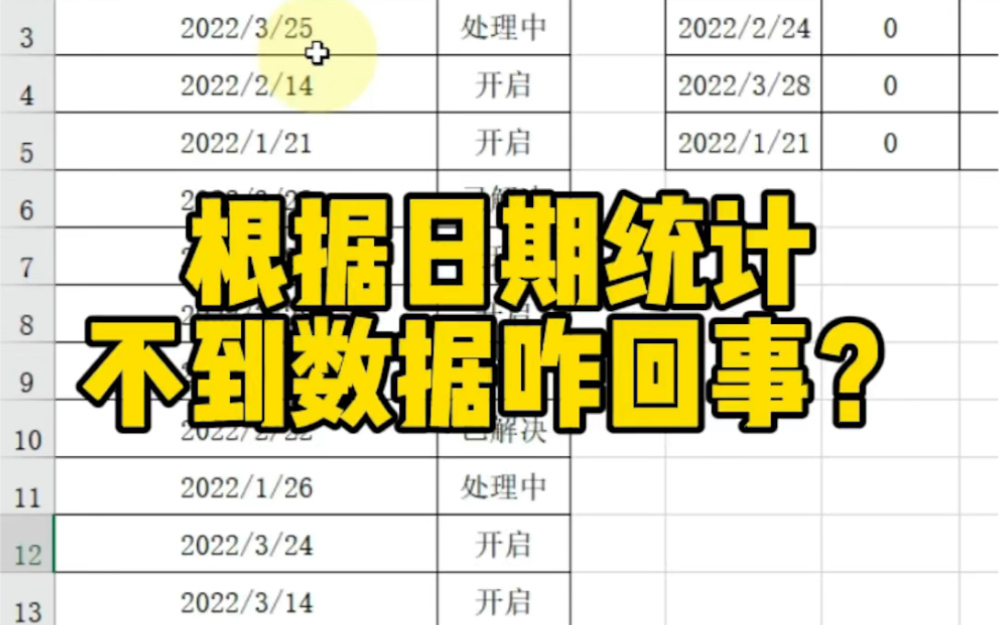 根据日期统计不到数据咋回事?