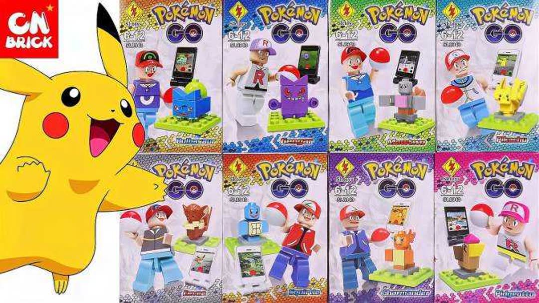 闪电牌积木精灵宝可梦8款精灵球图鉴