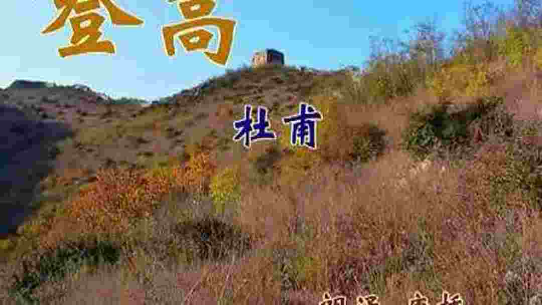 【Ruler出品】康桥朗诵作品:登高(杜甫)