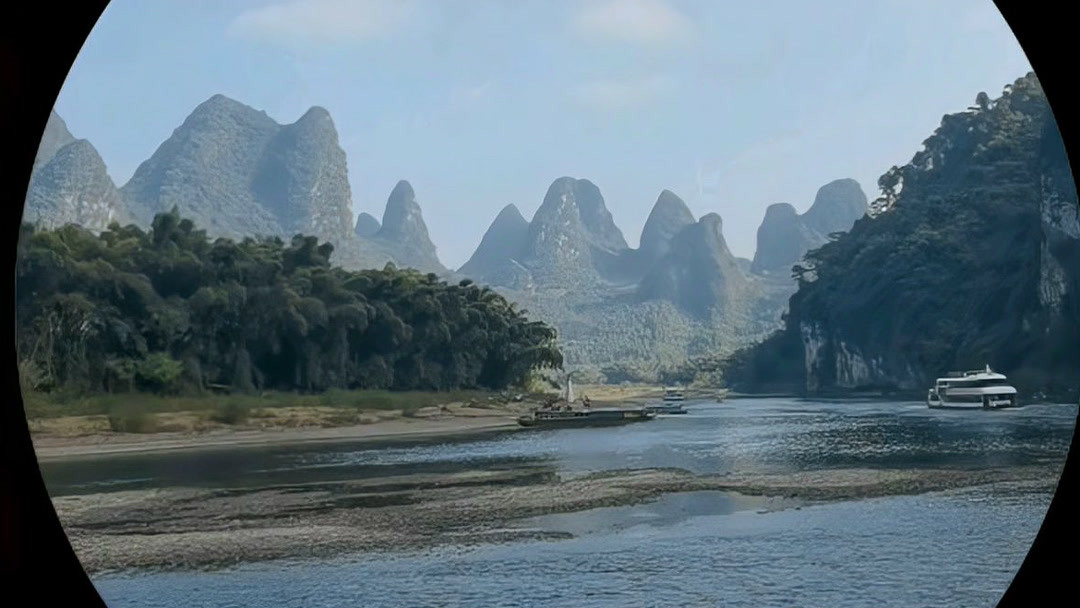 广西桂林山水.阳朔兴坪漓江风光