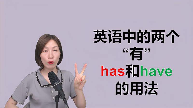 英语中的两个有“has”和“have”的用法