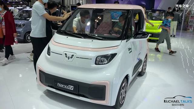 2021天津国际车展 五菱发布NanoEV 售价5.98万元