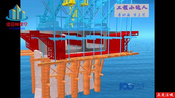 特大桥扩建工程动画演示,钢栈桥挂篮是怎么施工的,动画详细演示
