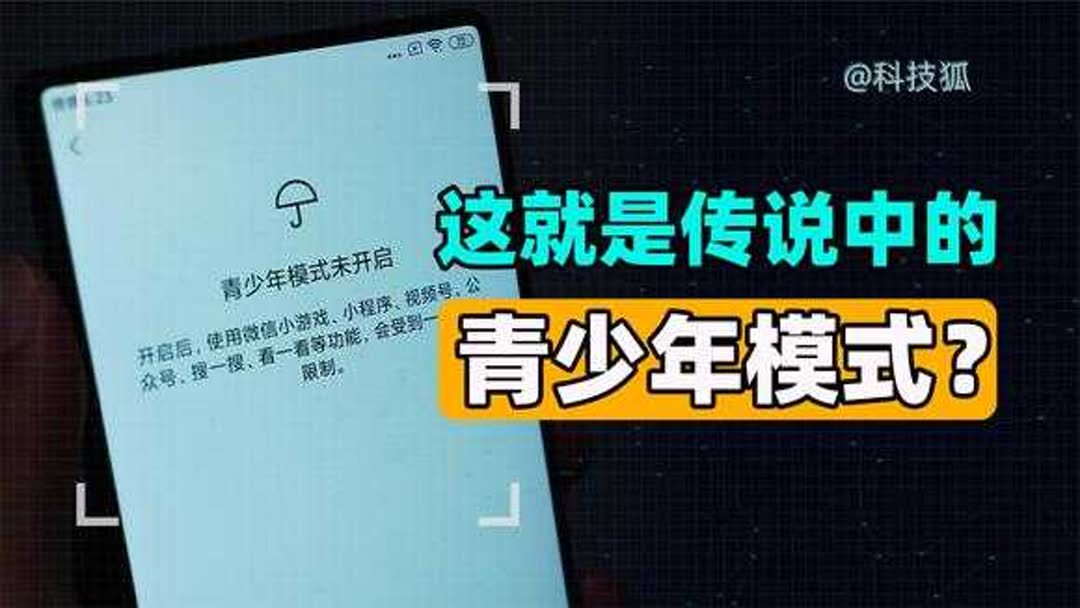 【科技狐】我们从来不点的青少年模式到底长什么样?