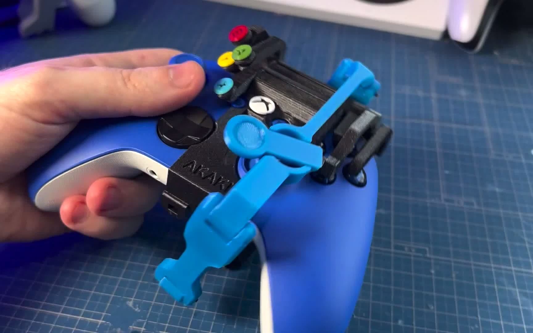 残疾玩家福音-Xbox和PS5+PS4手柄单臂玩家改造演示(含3D模型下载)