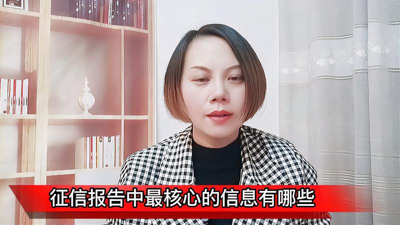 征信报告中最核心的信息有哪些